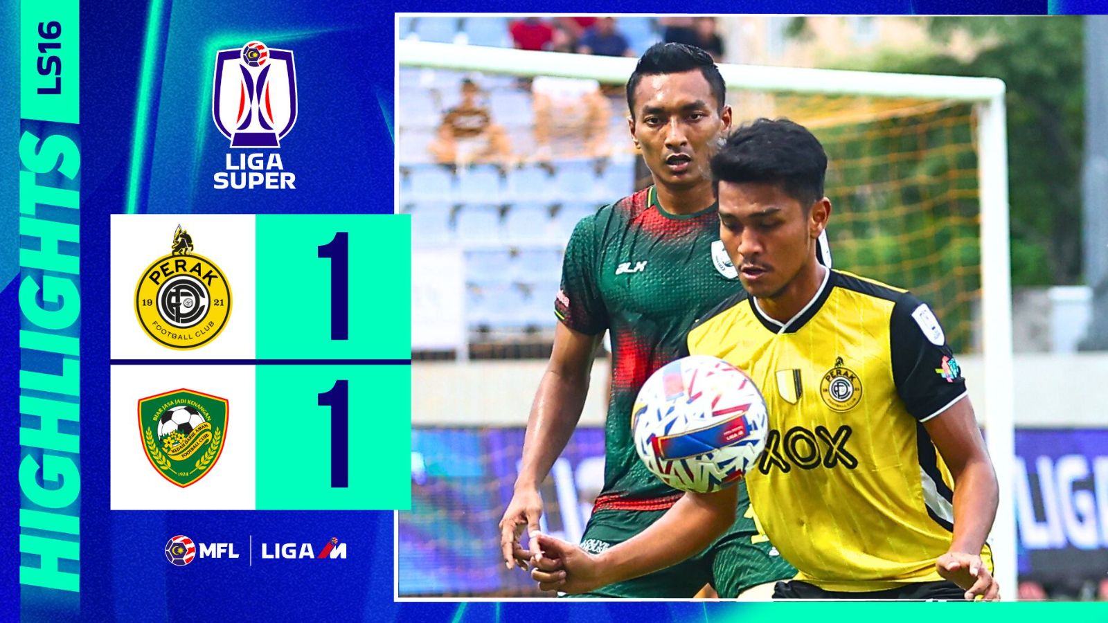 Malaysian Football League - Perak FC 1-1 Kedah Darul Aman FC ...