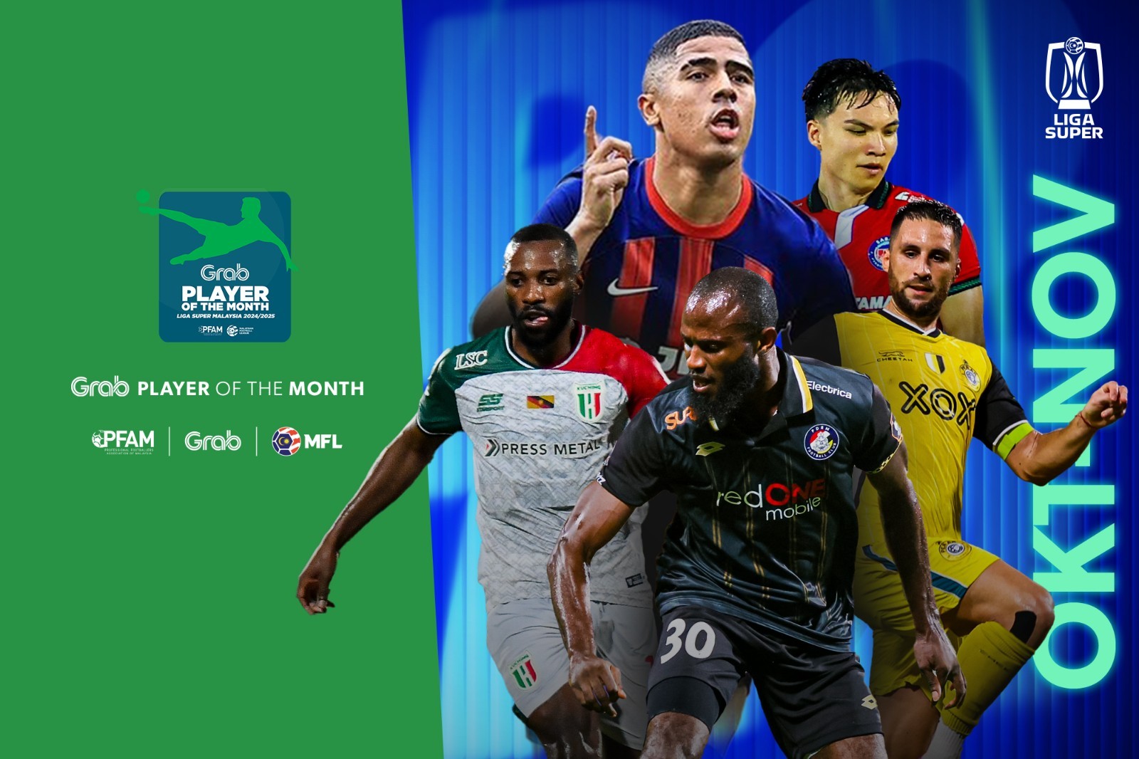Malaysian Football League - PEREBUTAN GELARAN SULUNG GRAB PLAYER OF THE ...